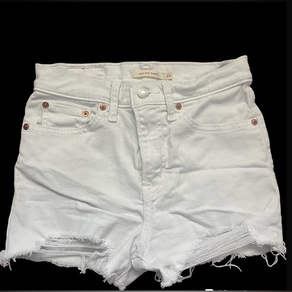 Levi's | Shorts | Levis White High Rise Shorts | Poshmark